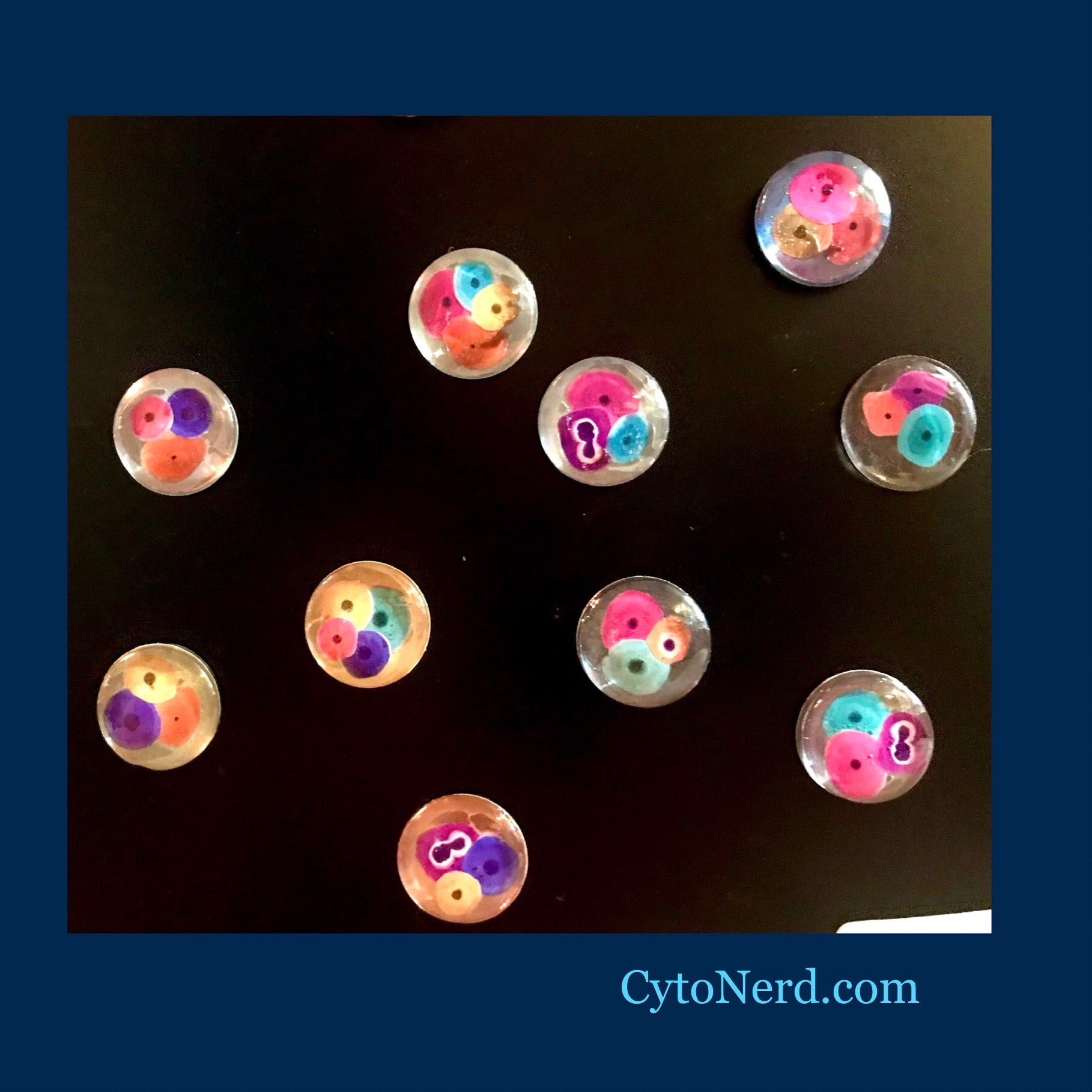 Cytology art print, cells painting, pathology art laboratory art print